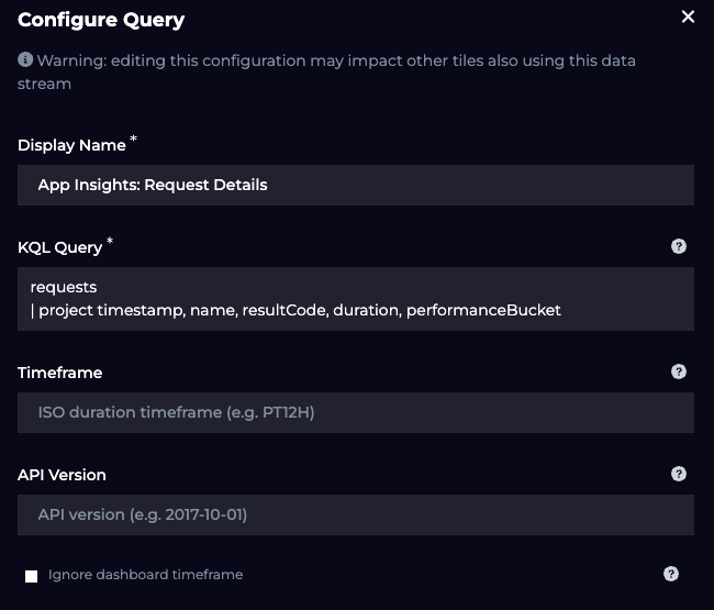 Azure Application Insights dashboard - SquaredUp